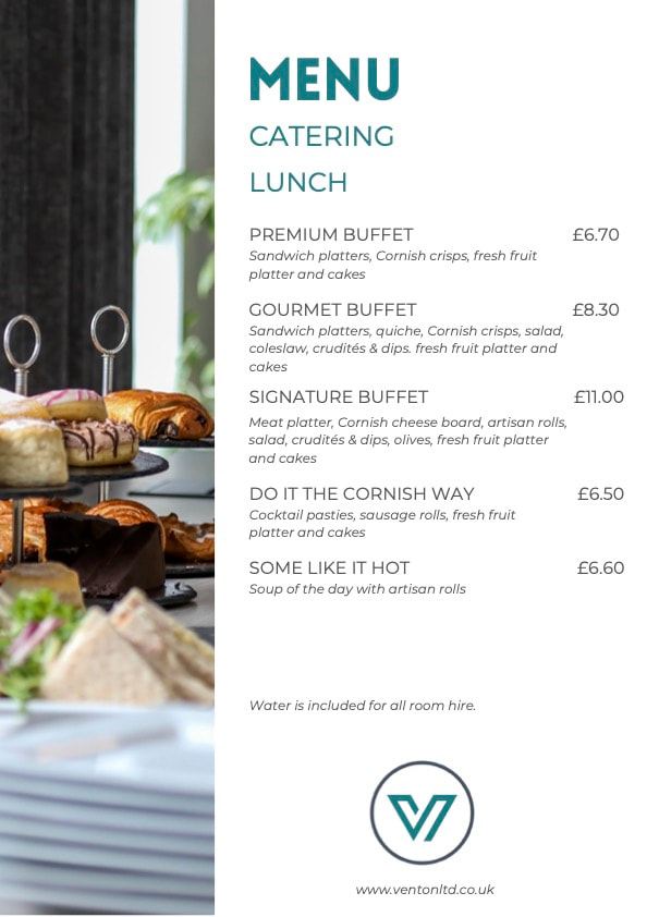 Our Menu | Conference Catering | Venton Ltd - Venton Ltd - Venton Ltd